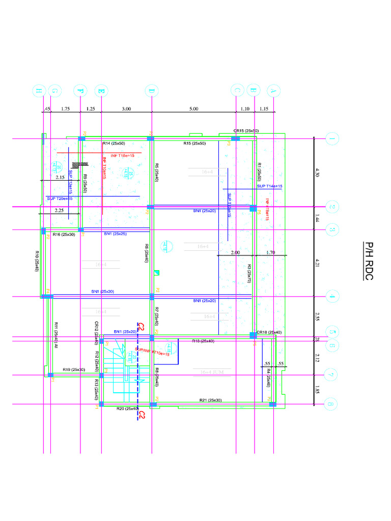Plan BET PH rdc | PDF