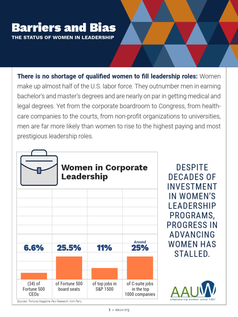 Barriers and Bias Summary | PDF | Discrimination | Leadership