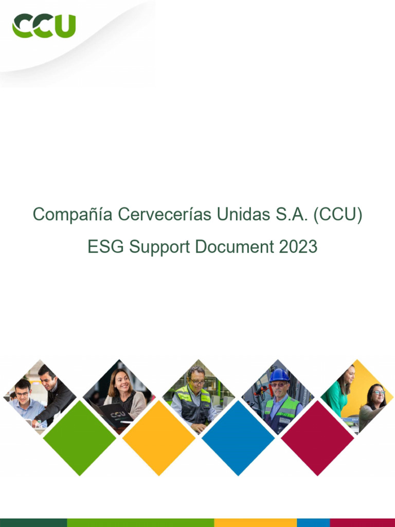CCU ESG Support Document 2023 | PDF | Audit | Biodiversity