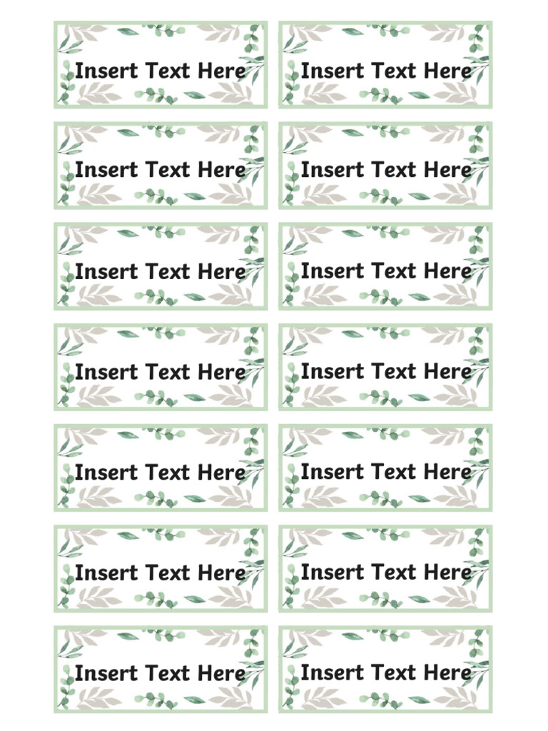 Us CM 1645037064b Editable Botanical Drawer Labels 2 Columns of 7 ...