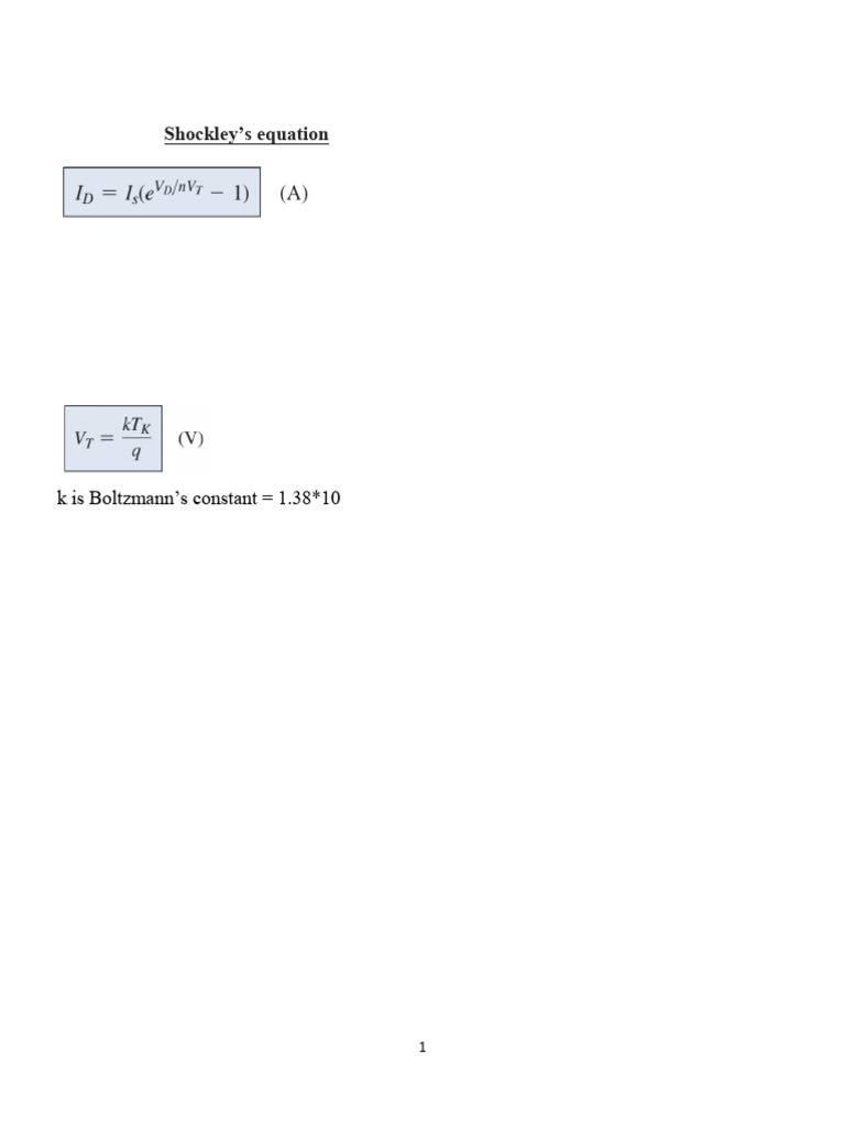 tutorial ONE | PDF | Diode | Electrical Resistance And Conductance