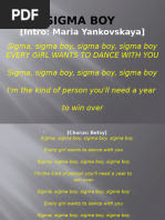 Sigma Boy Wikipedia | PDF | Recorded Music