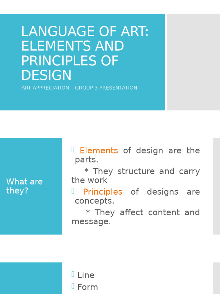 Elements and Principles of Design | PDF | Composition (Visual Arts) | Shape