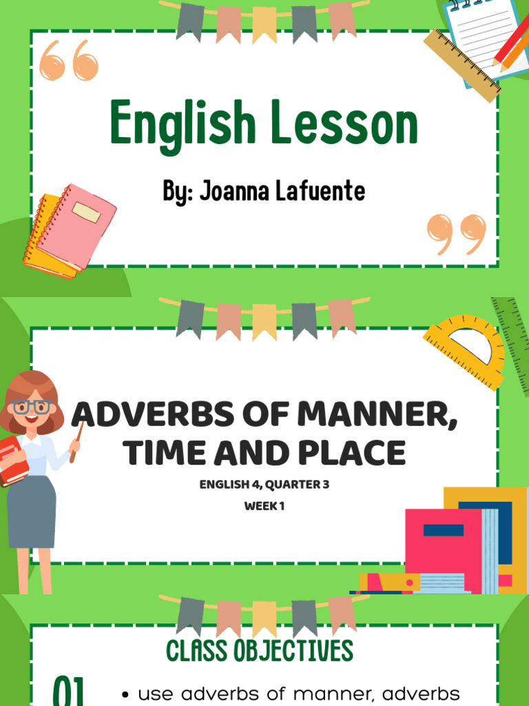 ENGLISH 4 LESSON 1 | PDF | Adverb | Grammar