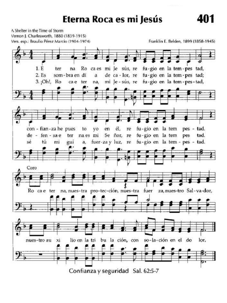 Eterna Roca Partitura Himnario | PDF