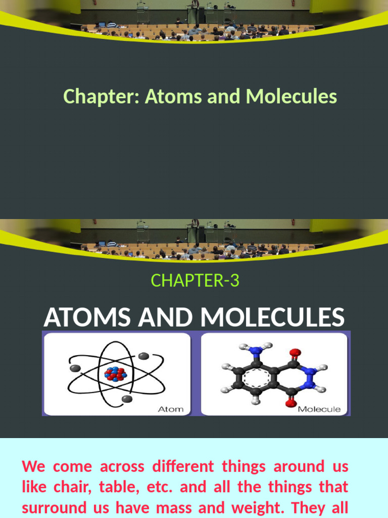 3_ATOMS AND MOLECULES | PDF | Ion | Molecules