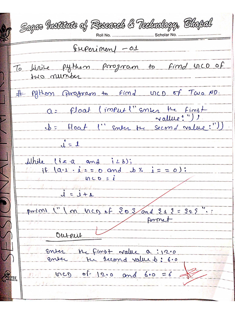 pythn experiment 1 to 10 | PDF