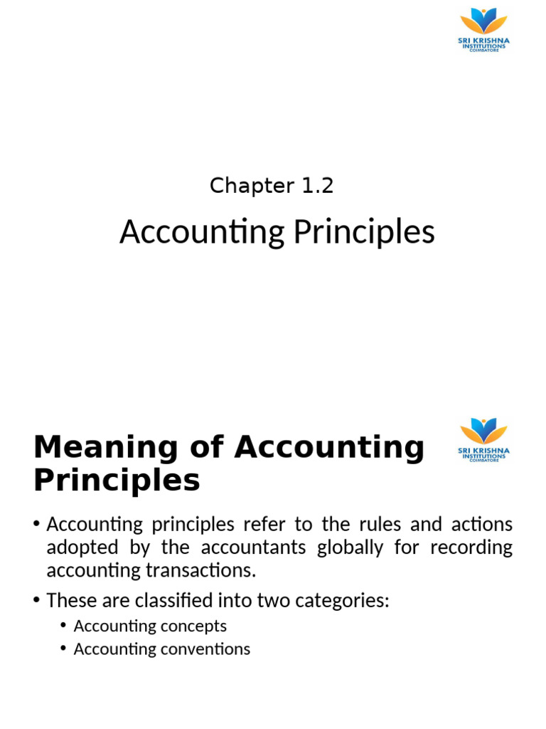 Chapter 1.2 - GAAP | PDF | Accounting | Equity (Finance)