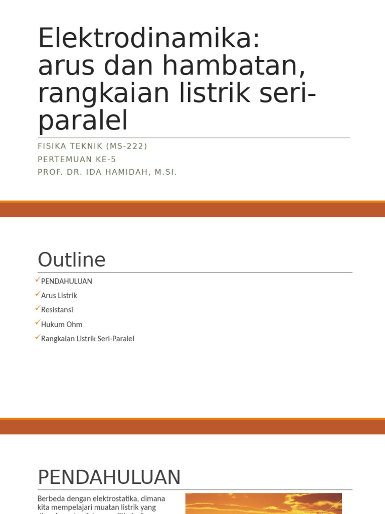 OK-Arus, Hambatan, Rangkaian Listrik | PDF