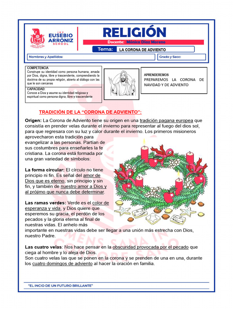 Corona de Adviento 2020: Tradición y Significado | PDF | Adviento ...