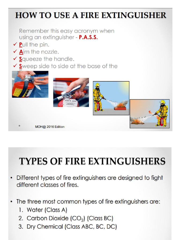 Fire Extinguisher User Guide | PDF