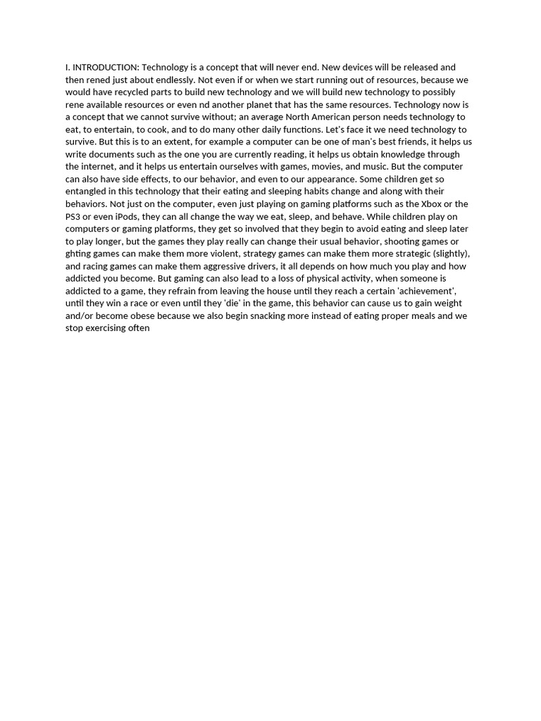 IMPACT OF TECHNOLOGY IN HUMAN LIFE | PDF
