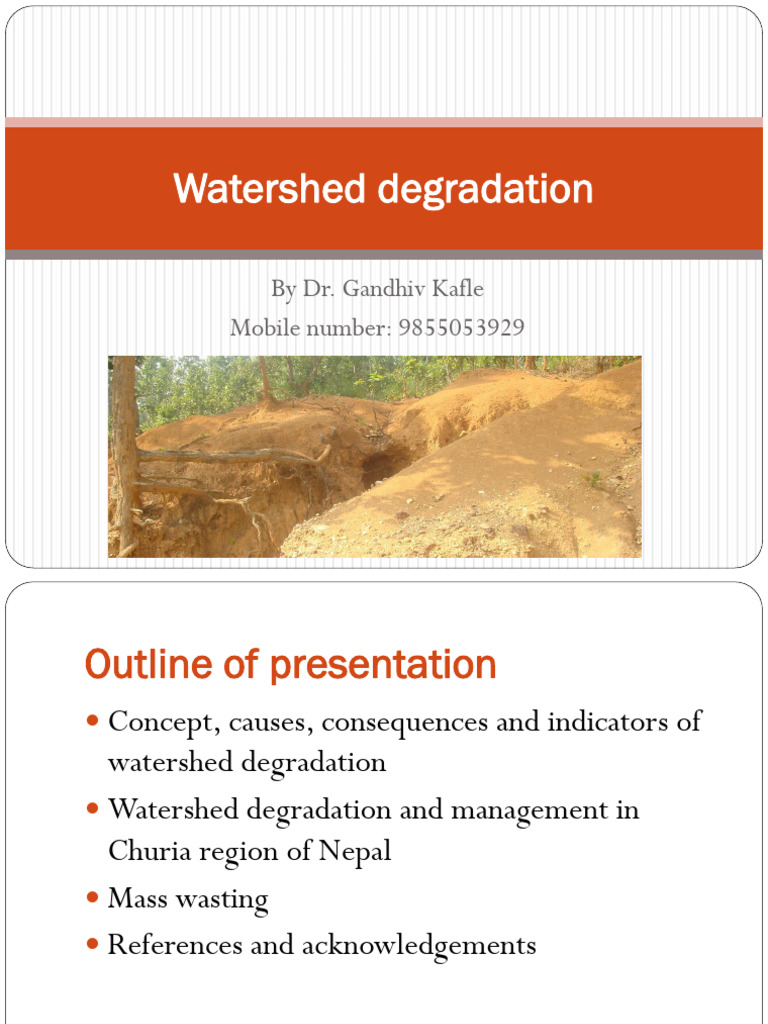 Unit-3 swm601 Watershed Degradation | PDF | River | Erosion