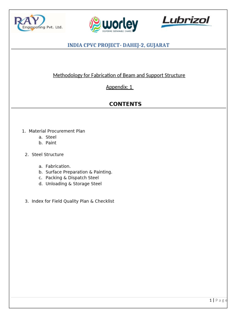 Methodology For Fabrication | PDF | Welding | Construction