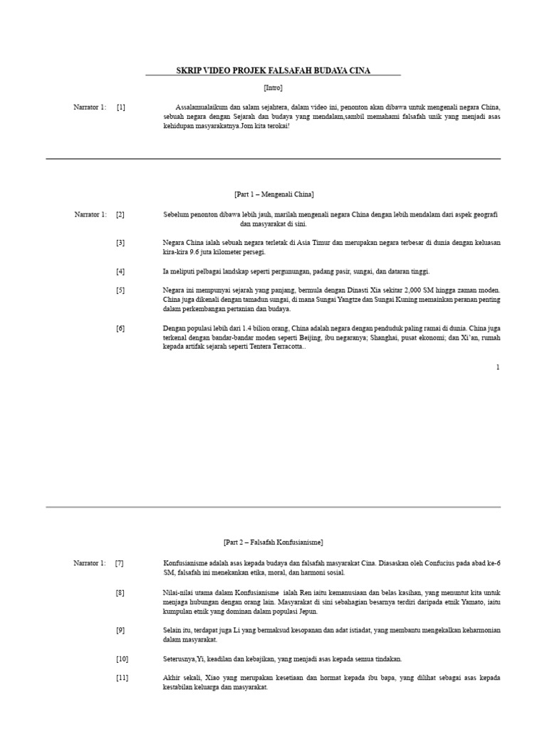 Skrip Falsafah China | PDF