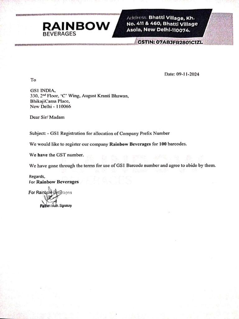 GS1 India Rainbow | PDF