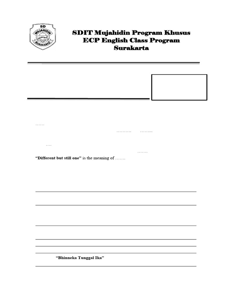 REVISED DRAFT_SOAL MIDTERM SDIT MUJAHIDIN KELAS 2 | PDF | Linguistics
