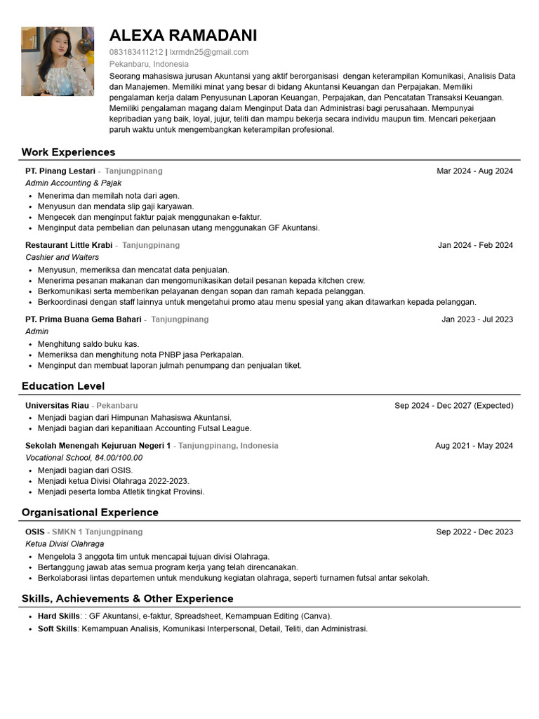 CV-Alexa Ramadani | PDF