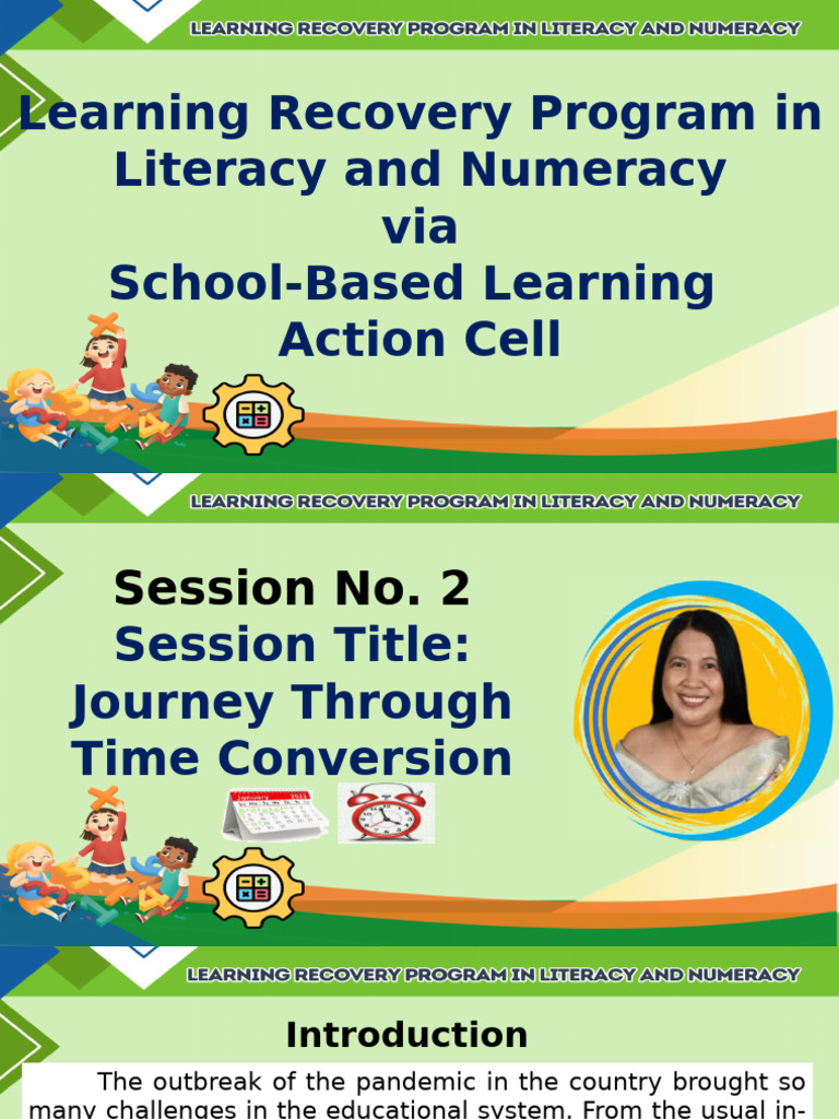 Learning Recovery Program in Literacy and Numeracy | PDF | Learning ...