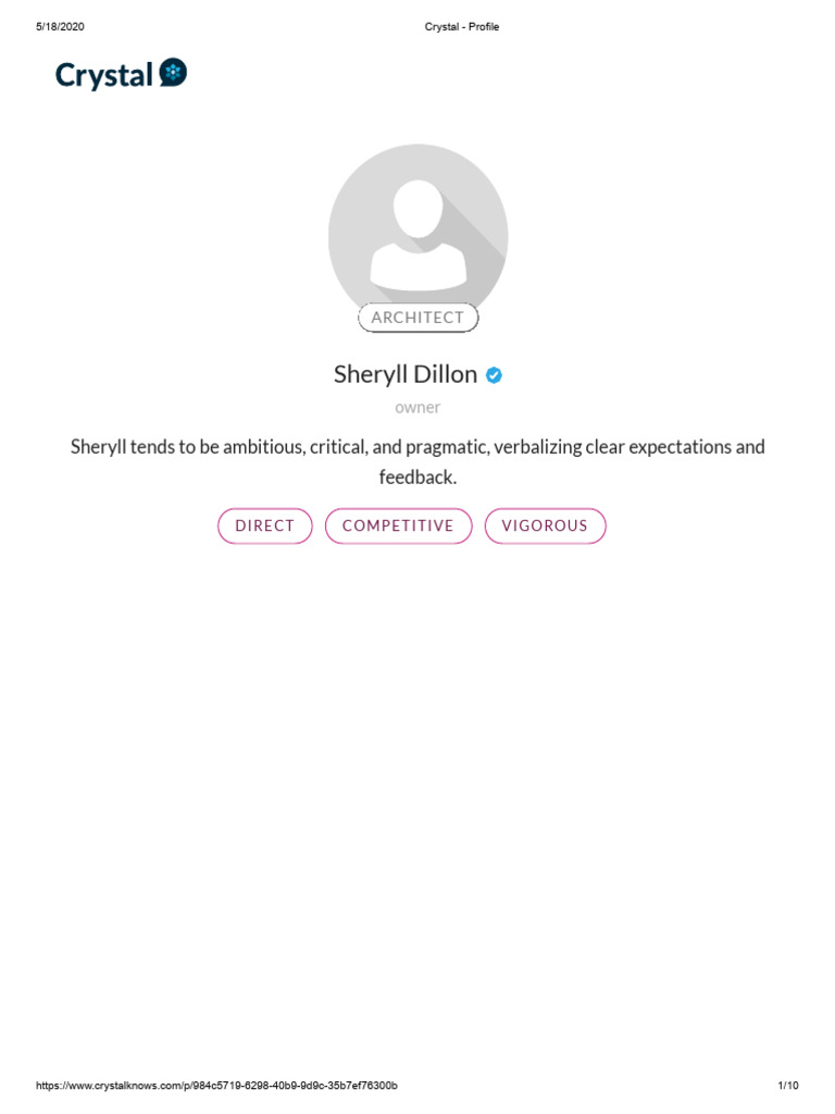 Crystal Personality Profile (2024 - 02 - 09 23 - 24 - 12 UTC) | PDF ...