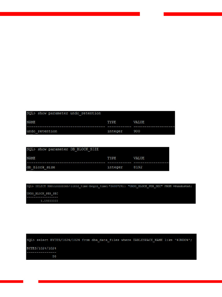 Undo Tablespace | PDF