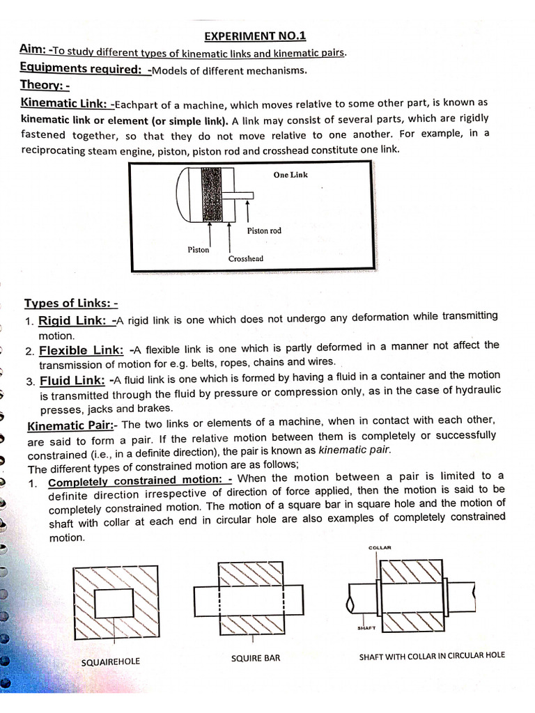 Elements of Mechanical Engineering Lab | PDF