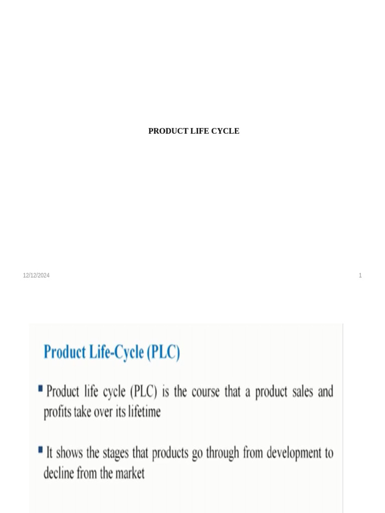 Lecture 15 NPD and Product Life Cycle | PDF | New Product Development ...