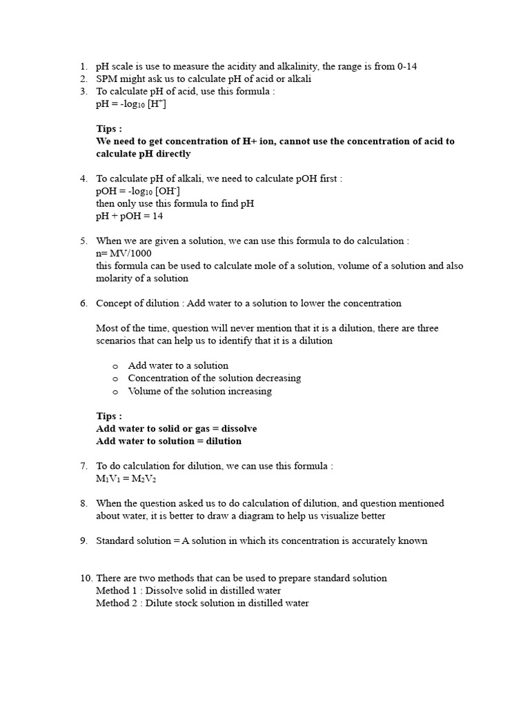 F4 Instensive Revision Lesson 4 (Blank) | PDF | Ph | Chemistry