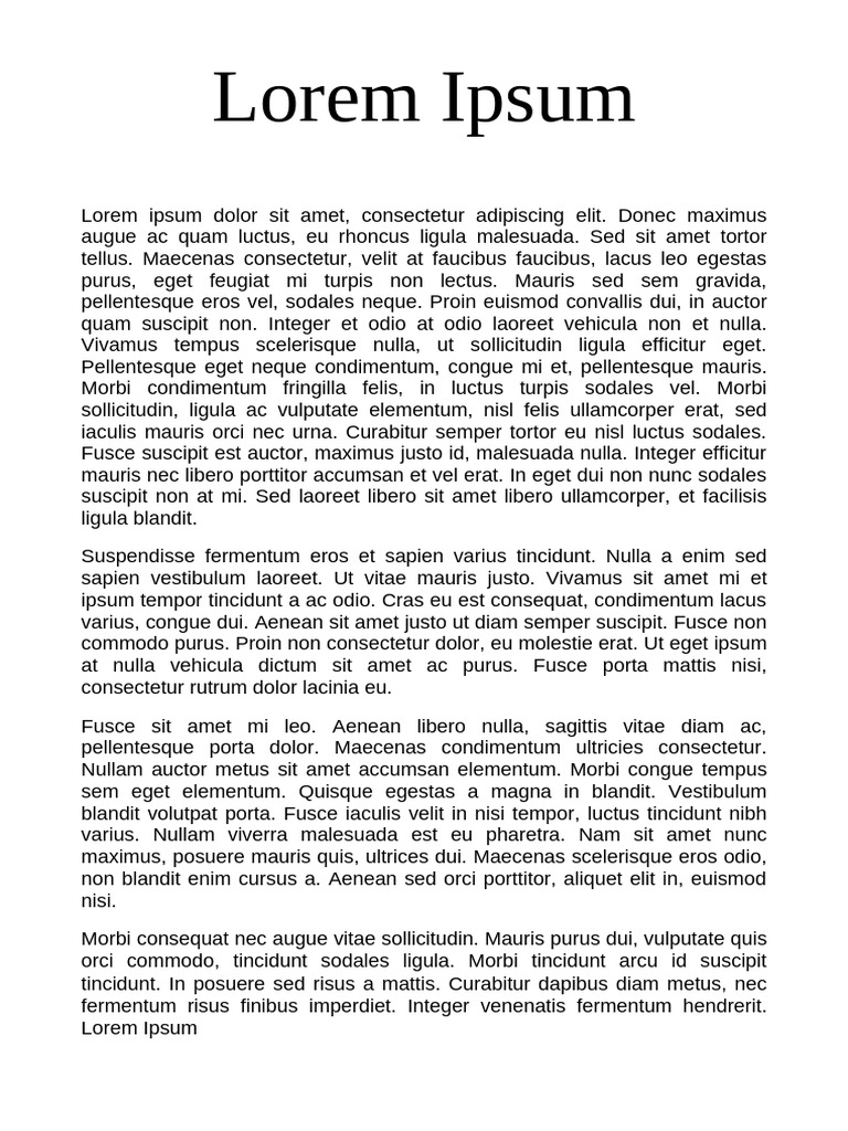 Sample Docx Files Sample 5 | PDF