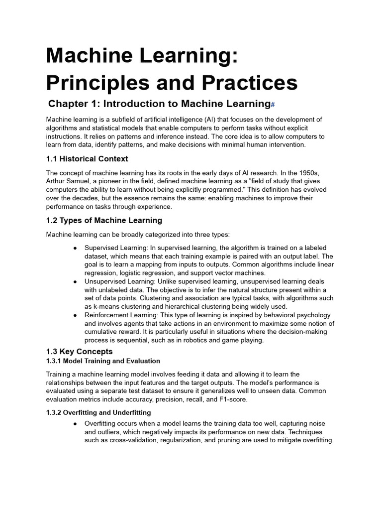 ML | PDF | Machine Learning | Principal Component Analysis