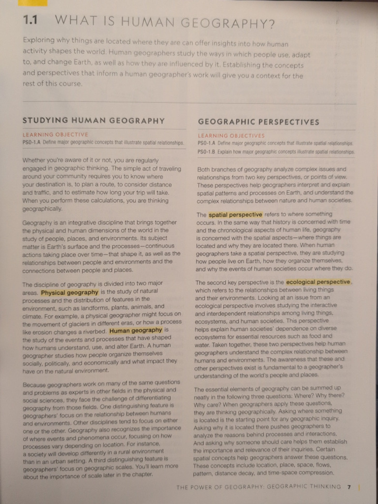 Human Geography | PDF