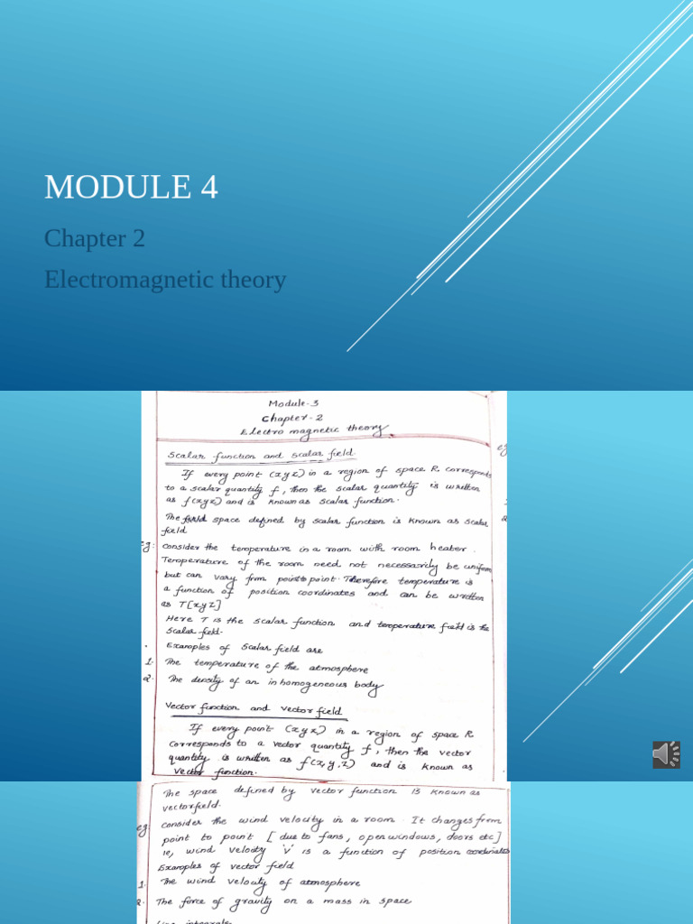Module 4 Chapter 2 Electromagnetic Theory | PDF