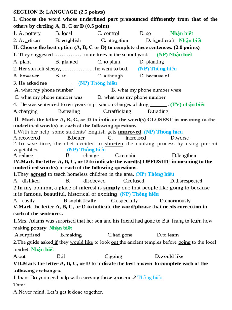 SECTION B | PDF | Cost Of Living | Sleep