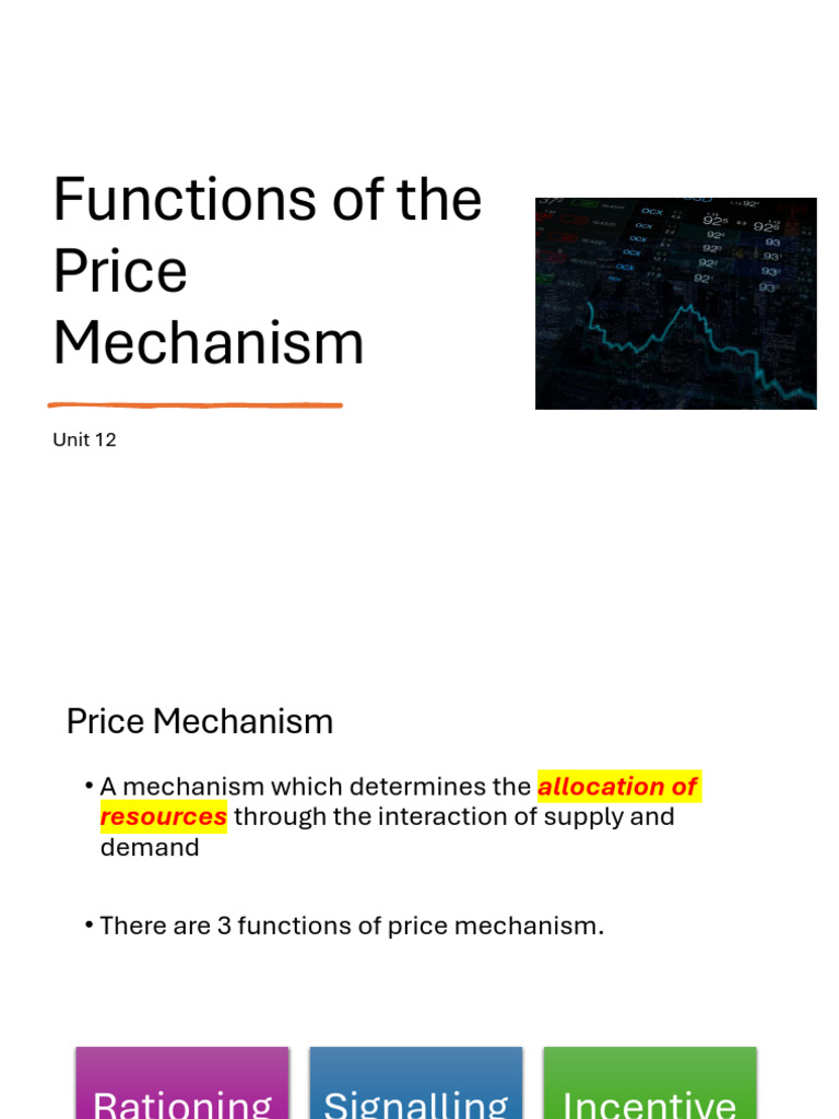 Price Mechanism | PDF | Prices | Demand