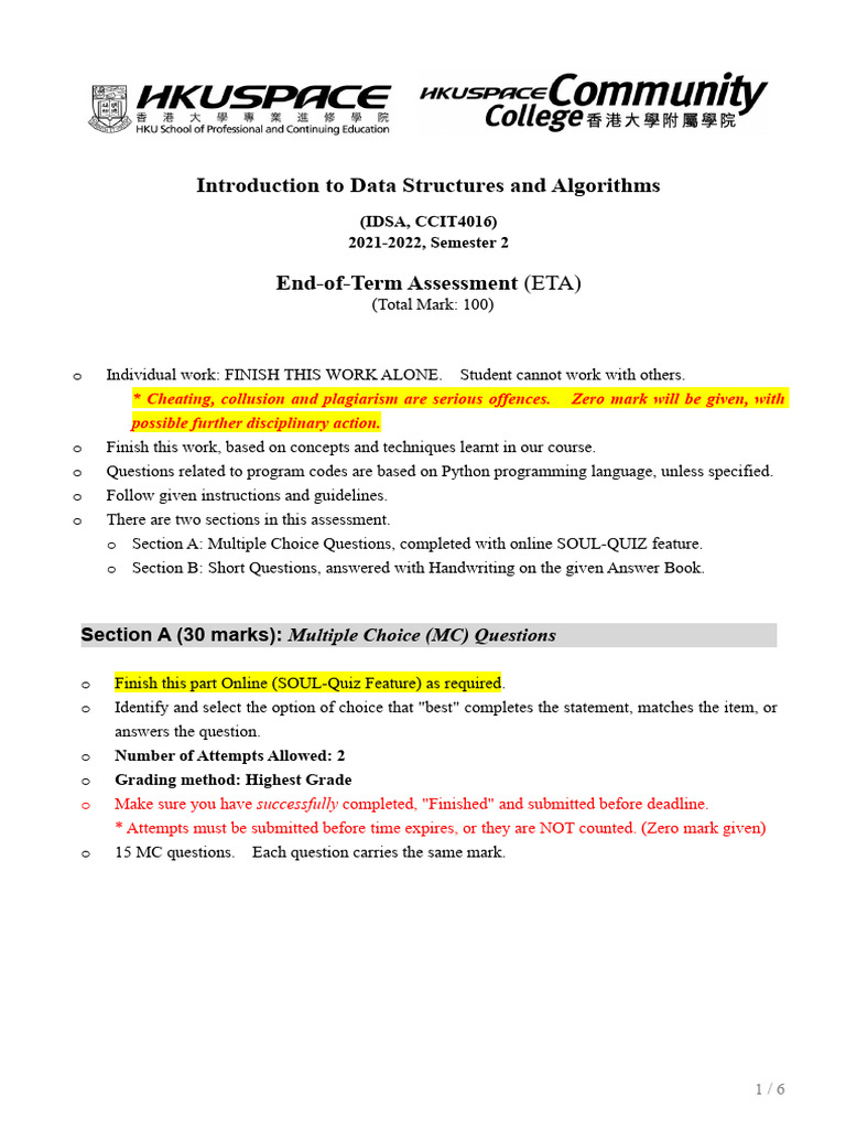 Idsa ETA 2021s2 Qc | PDF | Queue (Abstract Data Type) | Applied Mathematics