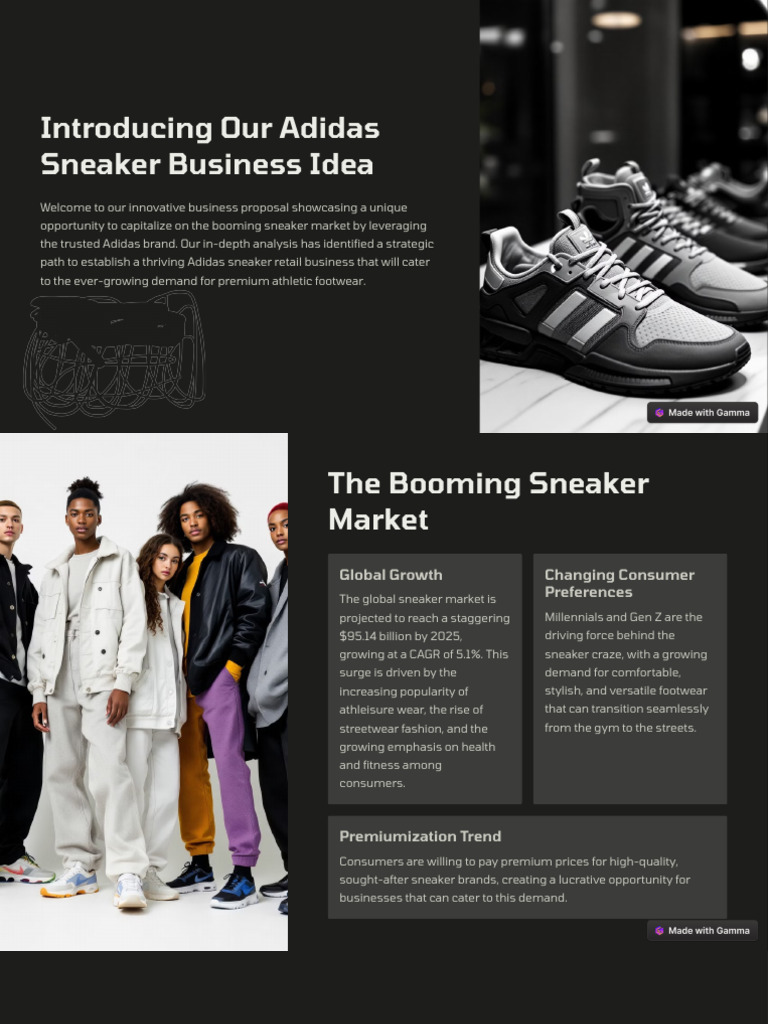 Introducing Our Adidas Sneaker Business Idea | PDF | Brand | Sneakers