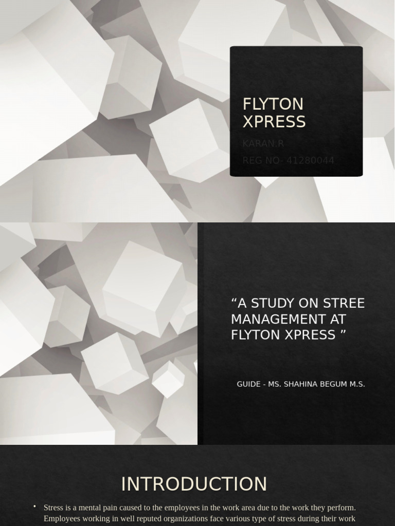 Employee Stress Management at Flyton Xpress | PDF | Stress Management ...