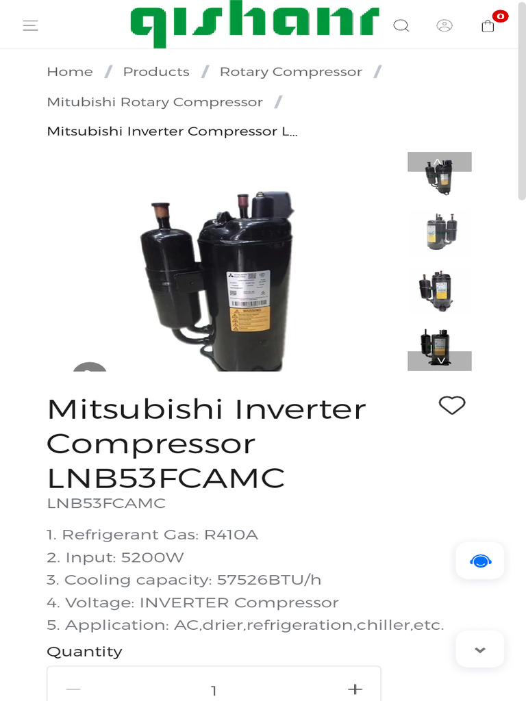 Mitsubishi Inverter Compressor LNB53FCAMC | PDF