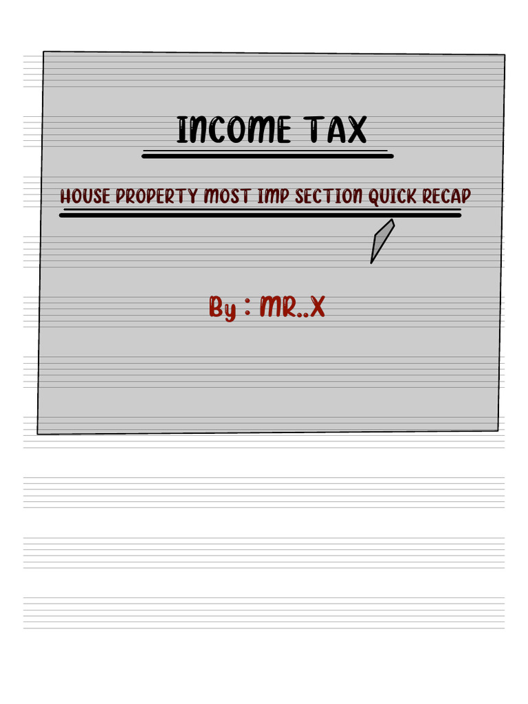 House Property Head | PDF