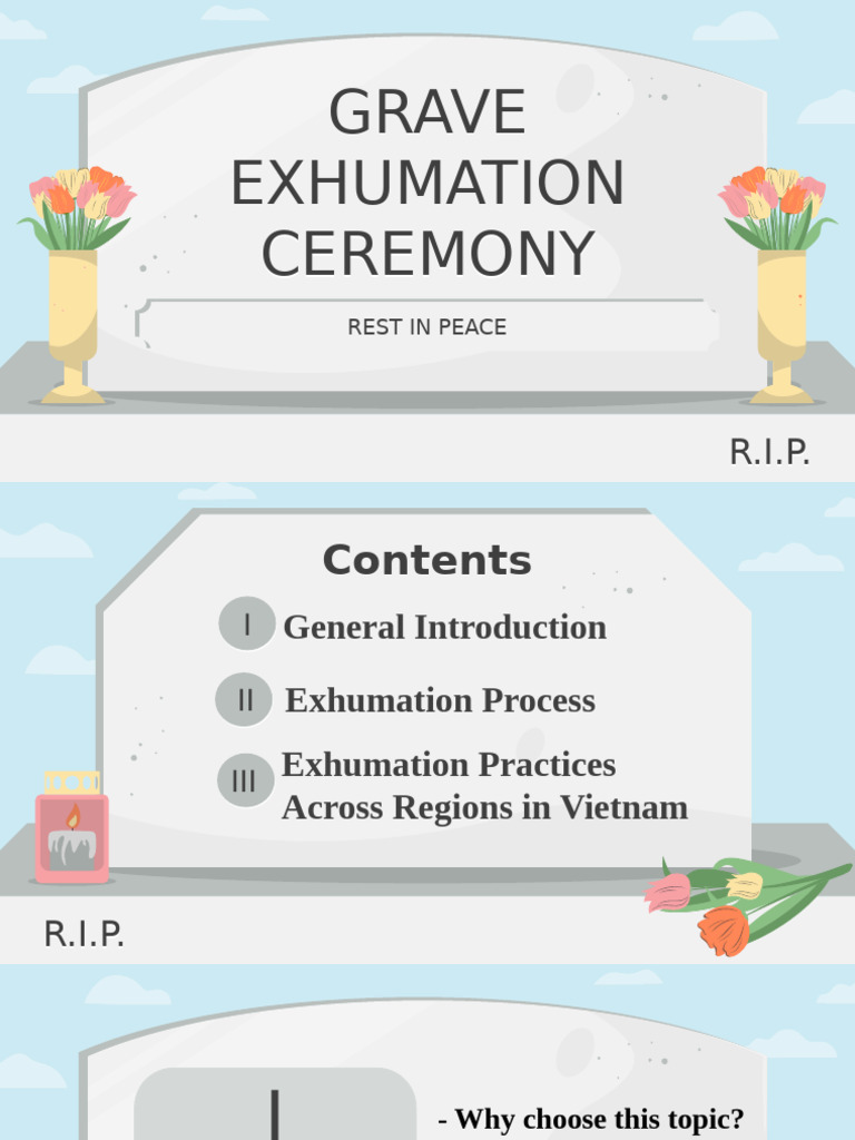 Exhumation | PDF | Burial | Veneration Of The Dead