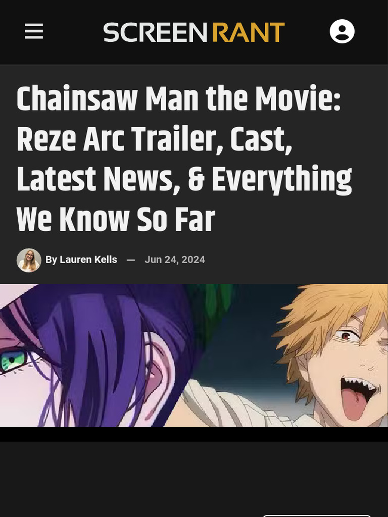 Chainsaw Man The Movie Reze Arc Trailer, Cast, Latest News ...