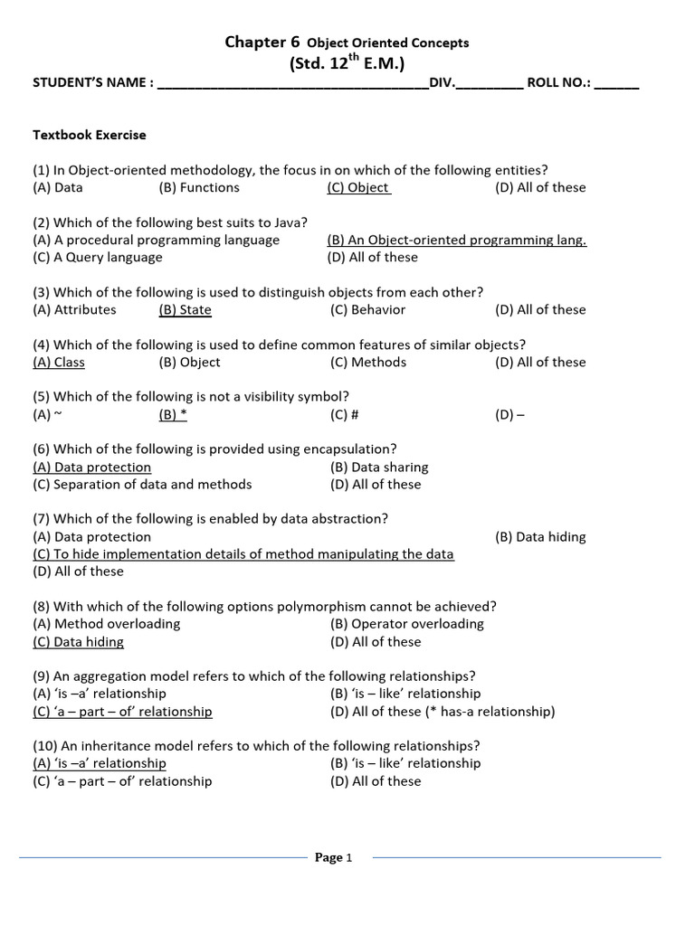 Ch 6 Textbookextra Mcq Pdf Method Computer Programming Class Computer Programming