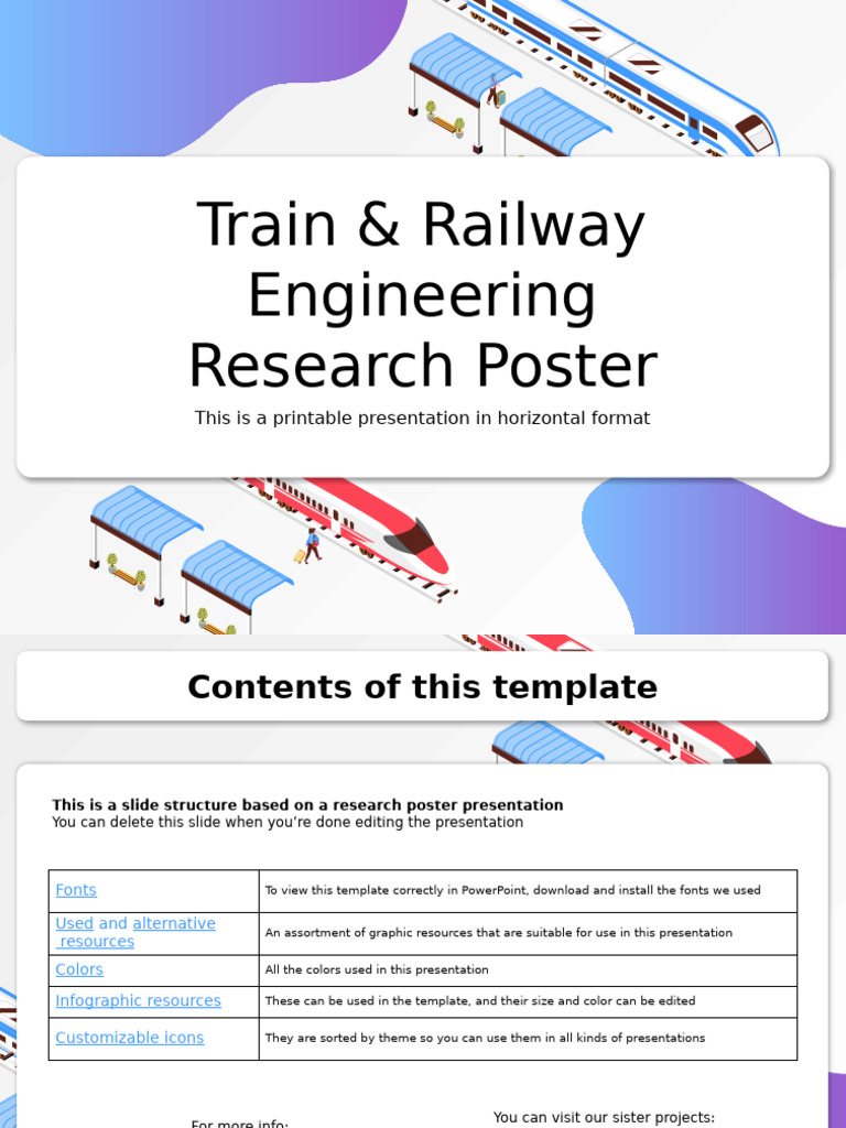 Train & Railway Engineering Research Poster by Slidesgo | PDF | Planets ...