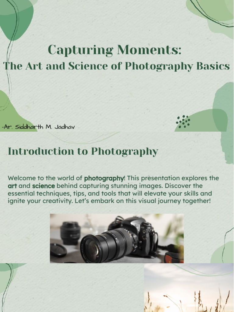 capturing-moments-the-art-and-science-of-photography-basics | PDF ...