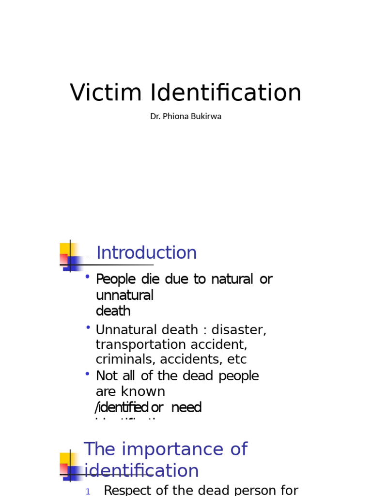 Victim Identification | PDF | Mitochondrial Dna | Microsatellite