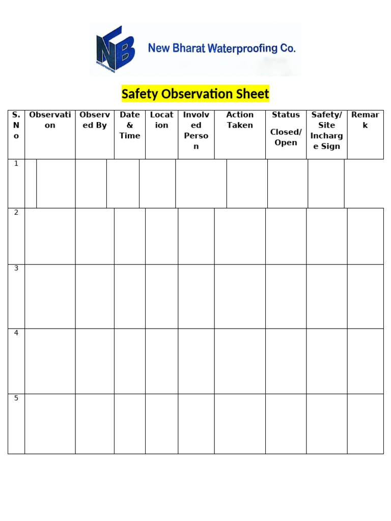 Workplace Safety Checklist | PDF
