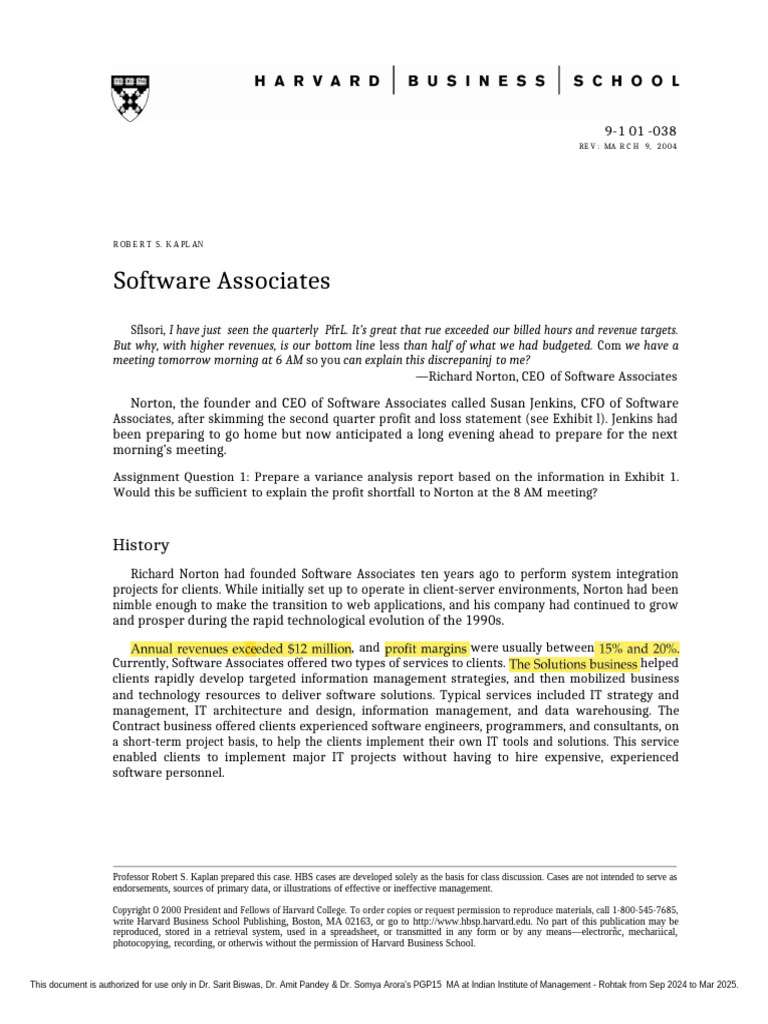 Software Associates | PDF | Software | Expense