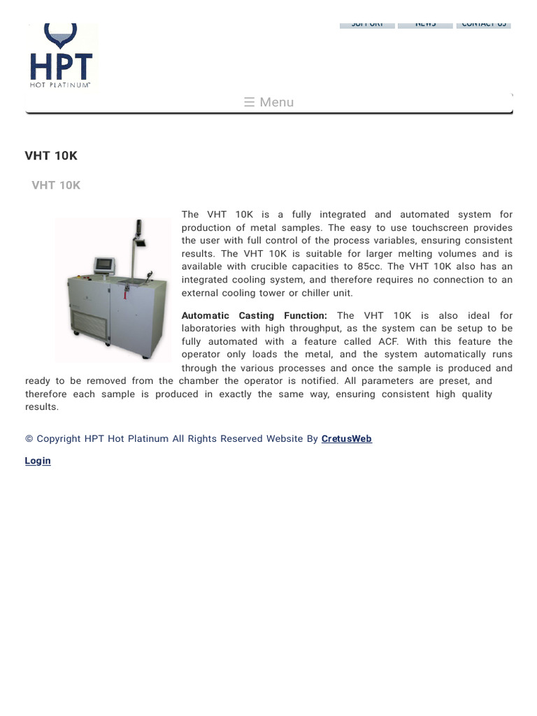 VHT 10K - Hot Platinum | PDF