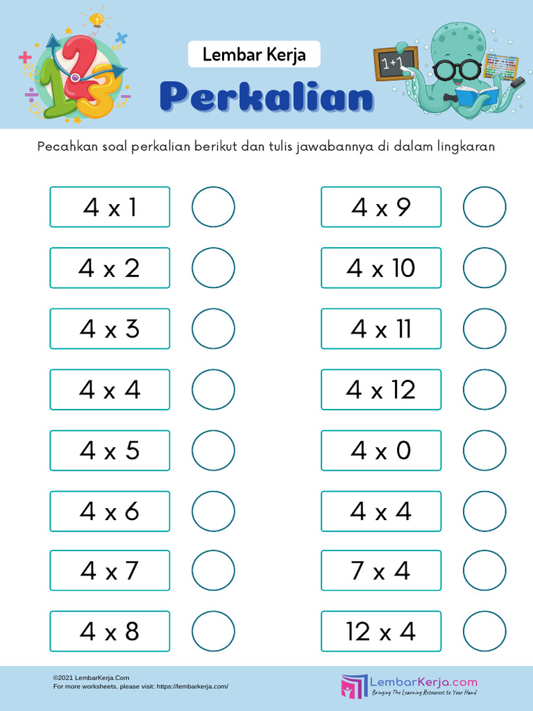 Perkalian 4 | PDF