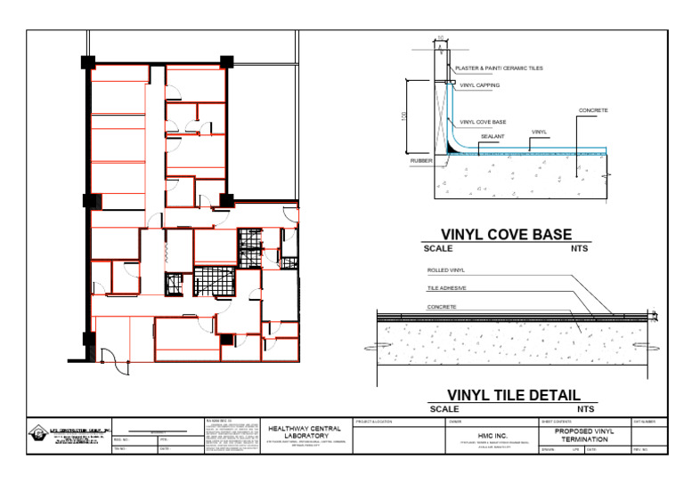 Vinyl Cove Base Installation Details | PDF | Architectural Design ...